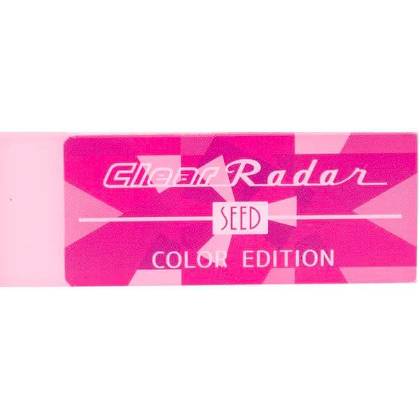 SEED Clear Radar COLOR EDITION PLASTIC ERASER 150 Pink